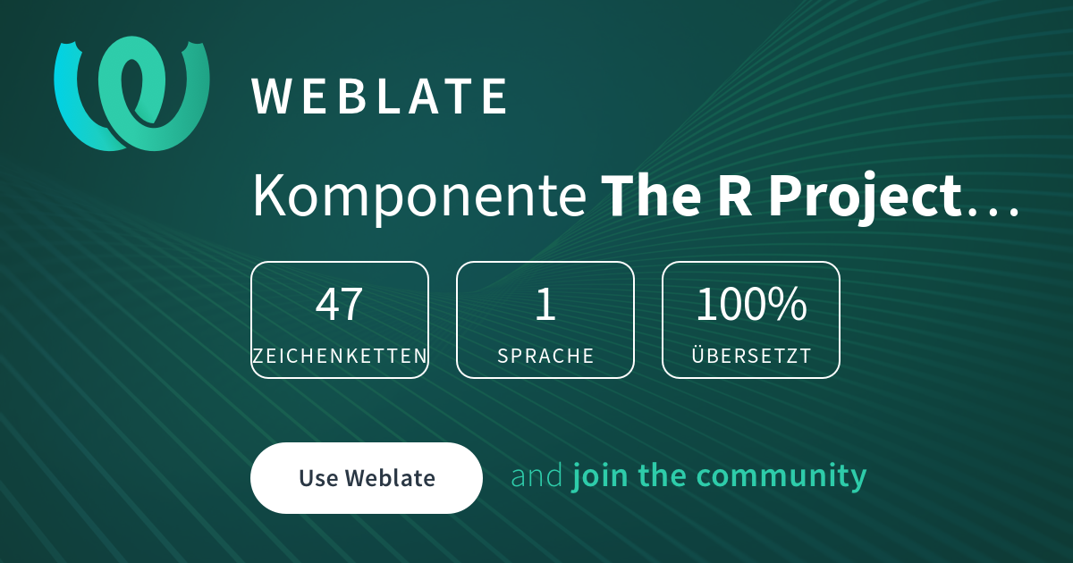 The R Project recommended packages/foreign (R files) — German @ Weblate